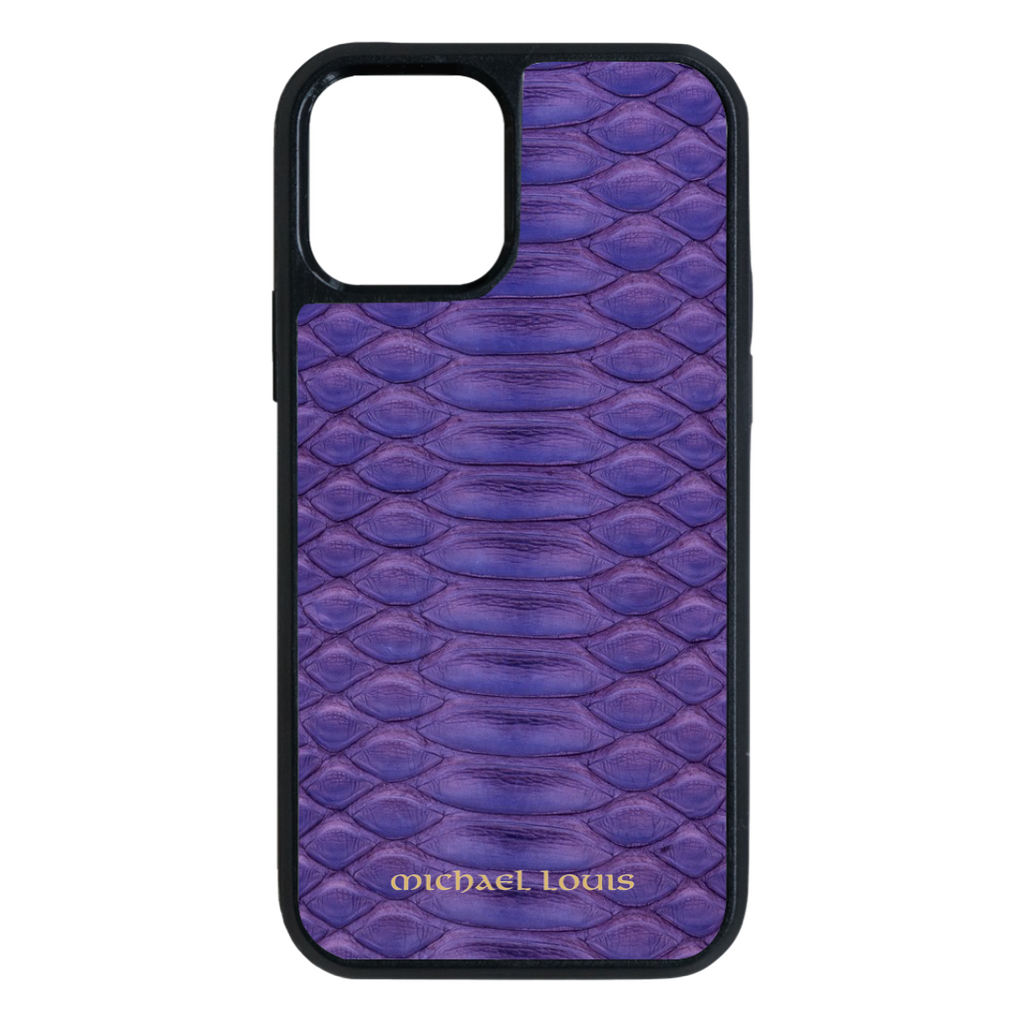 Genuine Purple Python iPhone 13 Case - Michael Louis – Michael Louis Inc