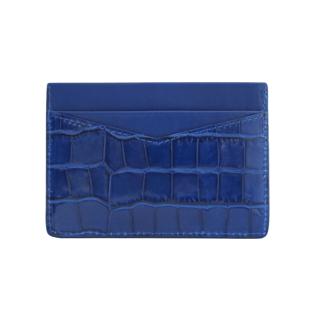 Blue Croc Embossed V2 Card Holder - Card Holders - Michael Louis ...