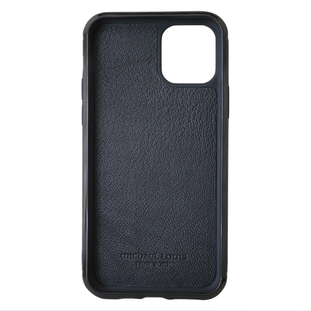 Black Pebbled Leather iPhone 11 Case - Michael Louis – Michael Louis Inc